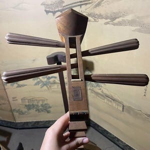 Antique Chikuzen Biwa With Rosewood & Boxwood, Four-string Japanese ...