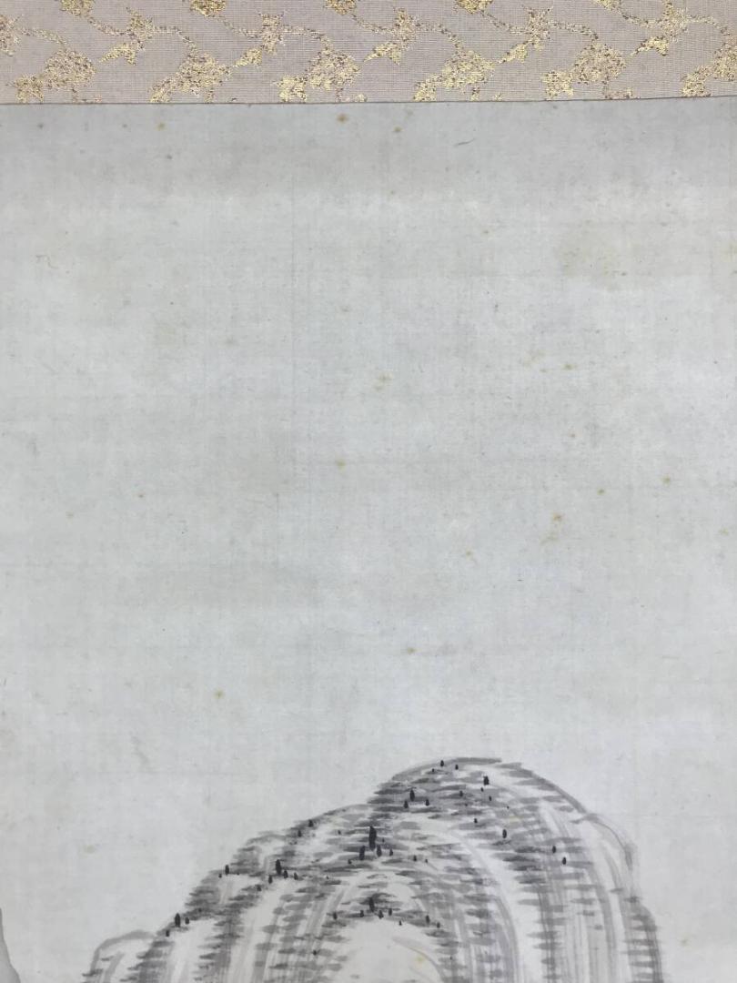 Japanese Hanging Scroll by Urakami Shunkai – Landscape With Figure and ...