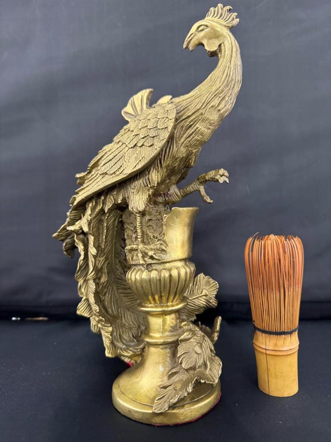 Elegant Bronze Feng Shui Phoenix Statue – Symbol of Prosperity and Good ...