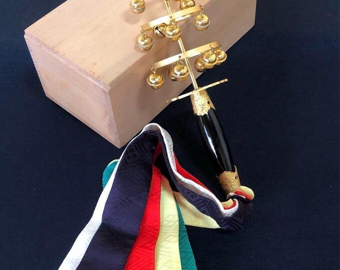 Japanese Antique 1920s Shrine Bell Holdings Maiden's Bells Beautiful ...