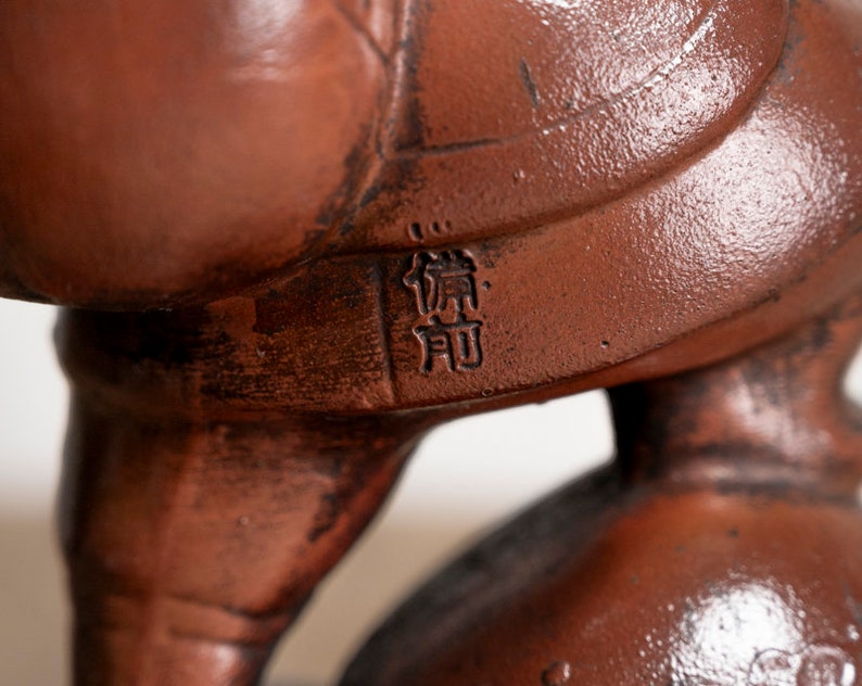 Antique Bizen Ware Daikokuten Figurine Meiji Period 19th Century ...