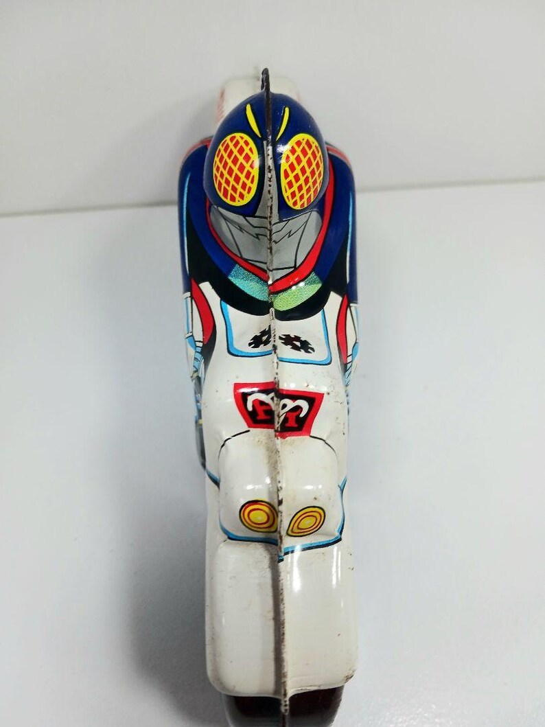 Vintage 1970s Kamen Rider Cyclone Tin Motorcycle Toy – Rare Japanese ...