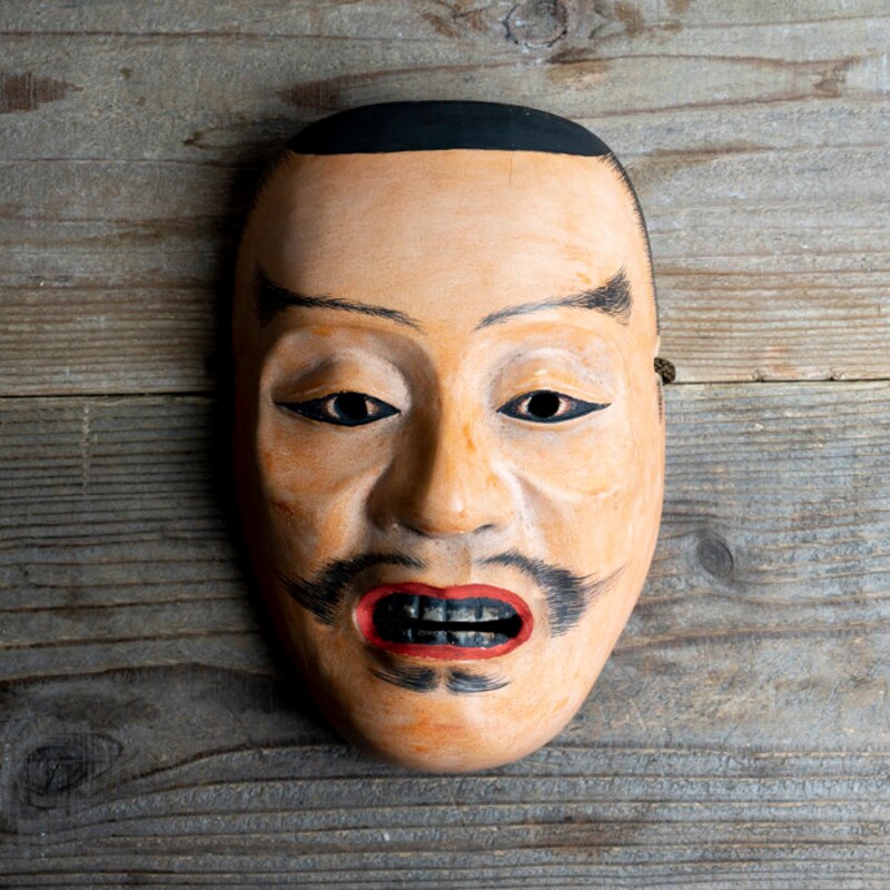 Noh Mask - Etsy