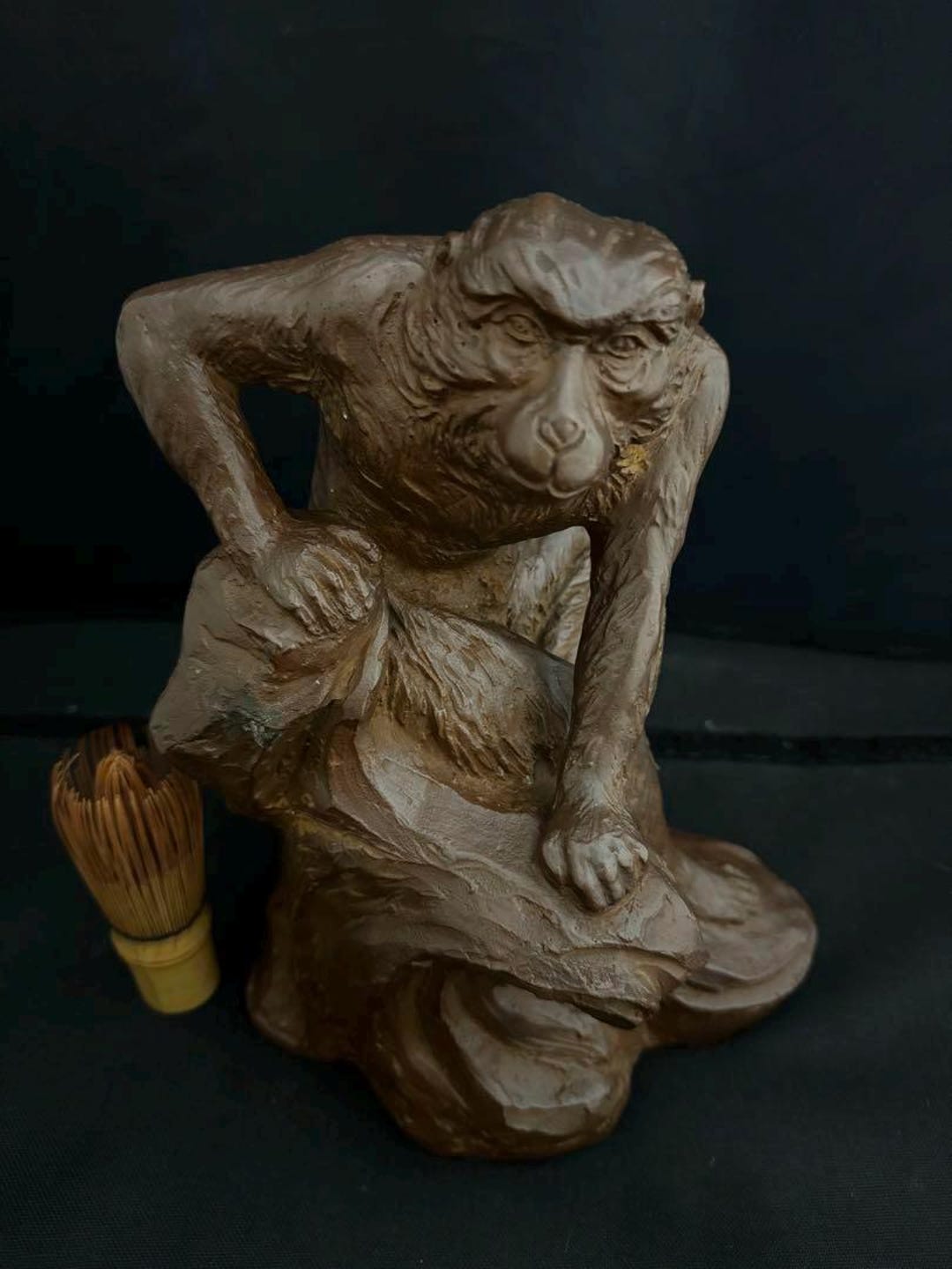 Bronze Sculpture of Elder Monkey by Gashō | Copper Art | Antique Decor ...