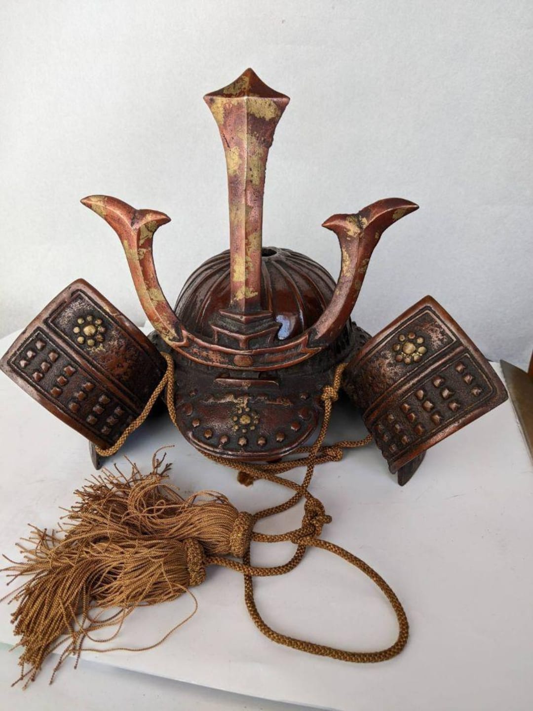 Japanese Iron Samurai Kabuto Helmet Ornament – Traditional Yoroi ...