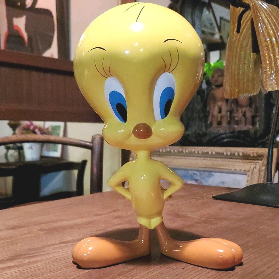 Vintage Tweety Bird Standing Figurine – 26cm (10.2in) Classic Warner ...