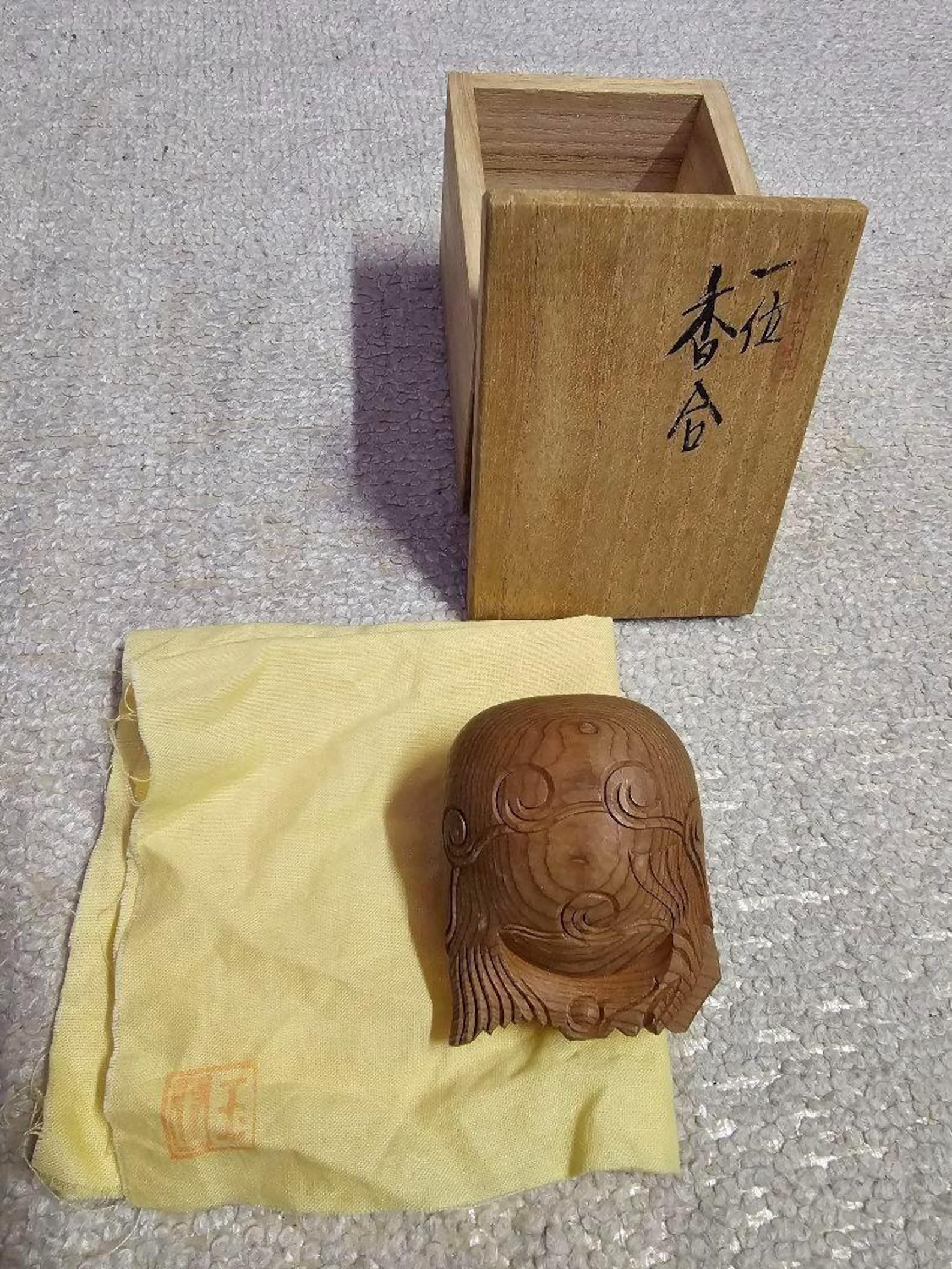 Hand-carved Wood Mokugyo-shaped Kogo by Tamayama – Japanese Incense ...