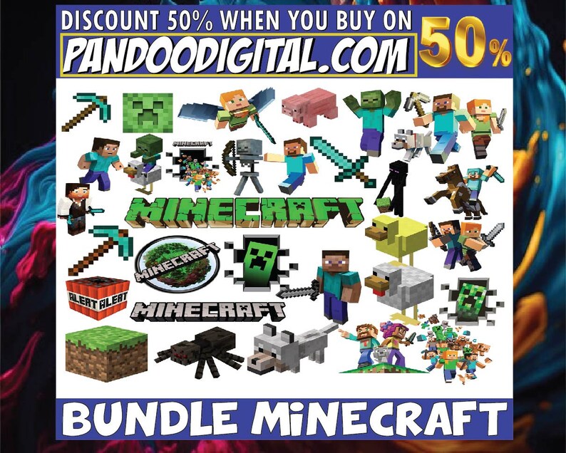 Minecraft SVG Bundle Minecraft Svg Eps Png Dxf for Cricut - Etsy