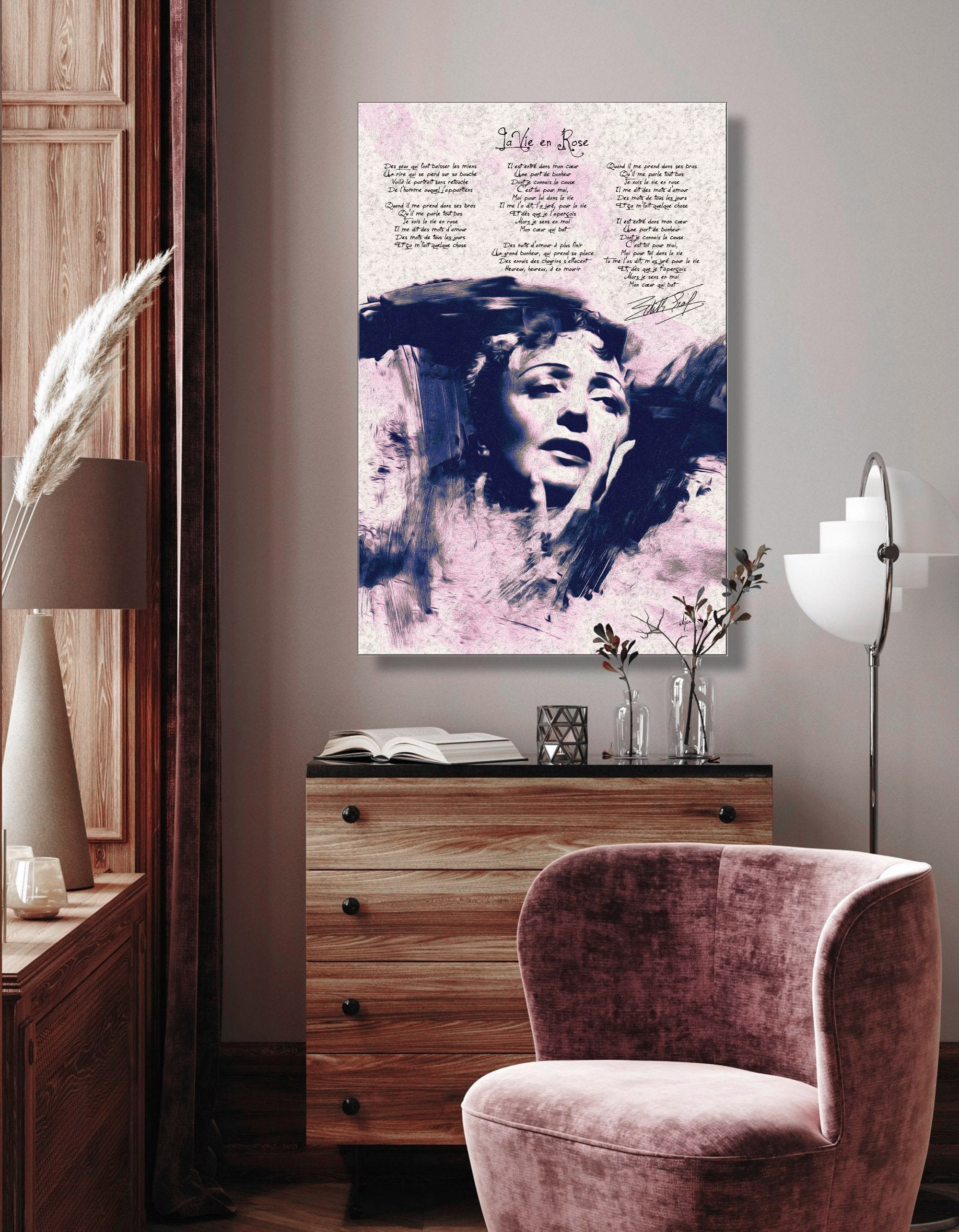 EDITH PIAF Poster la Vie En Rose Poster Music Song Singer Singer ...