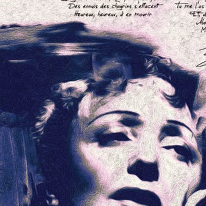 EDITH PIAF Poster la Vie En Rose Poster Music Song Singer Singer ...