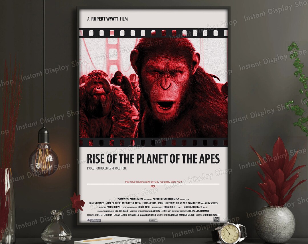 Digital Poster RISE of the PLANET of the APES Downloadable - Etsy