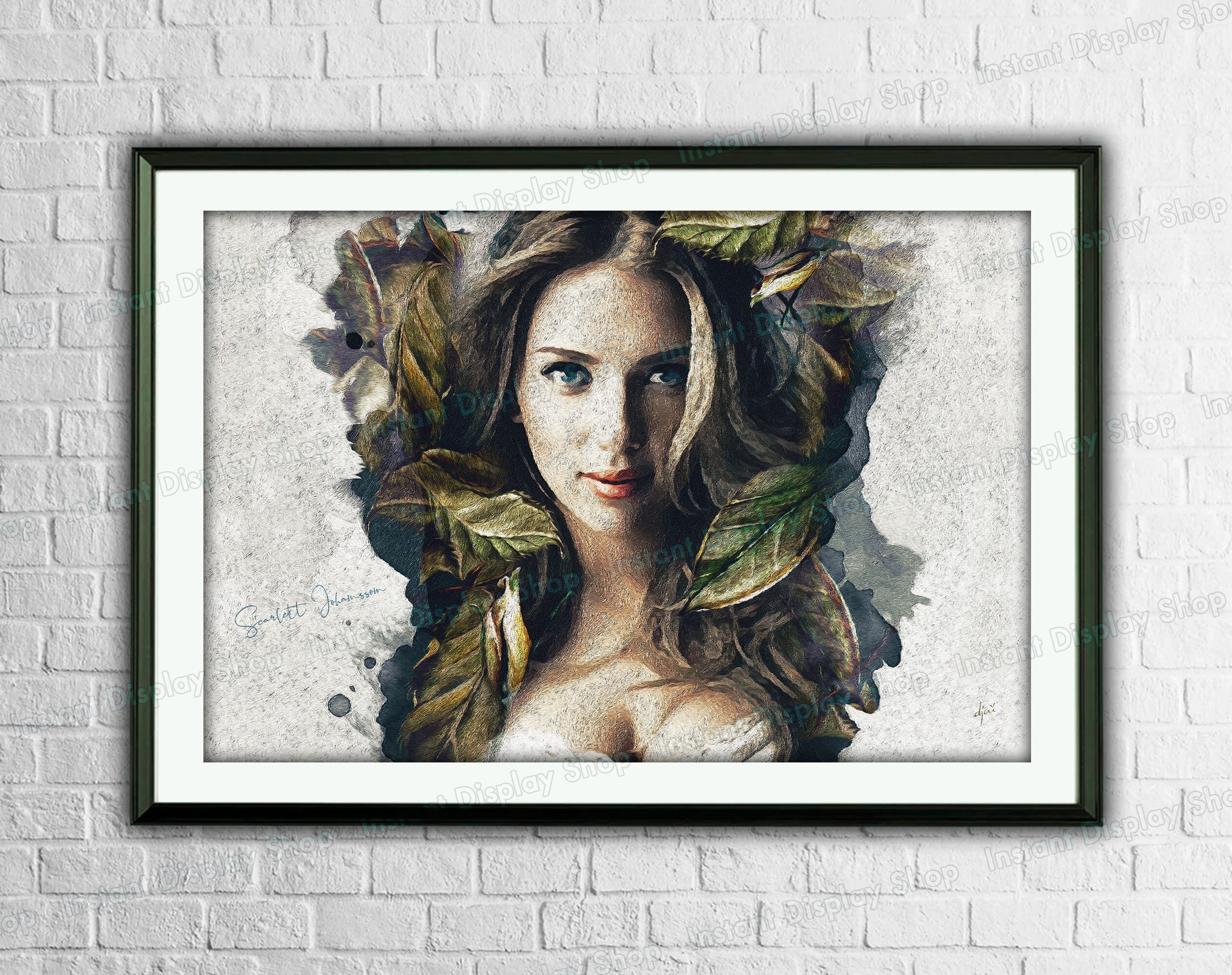 Scarlett Johansson Poster Print Printable Wall Art Etsy