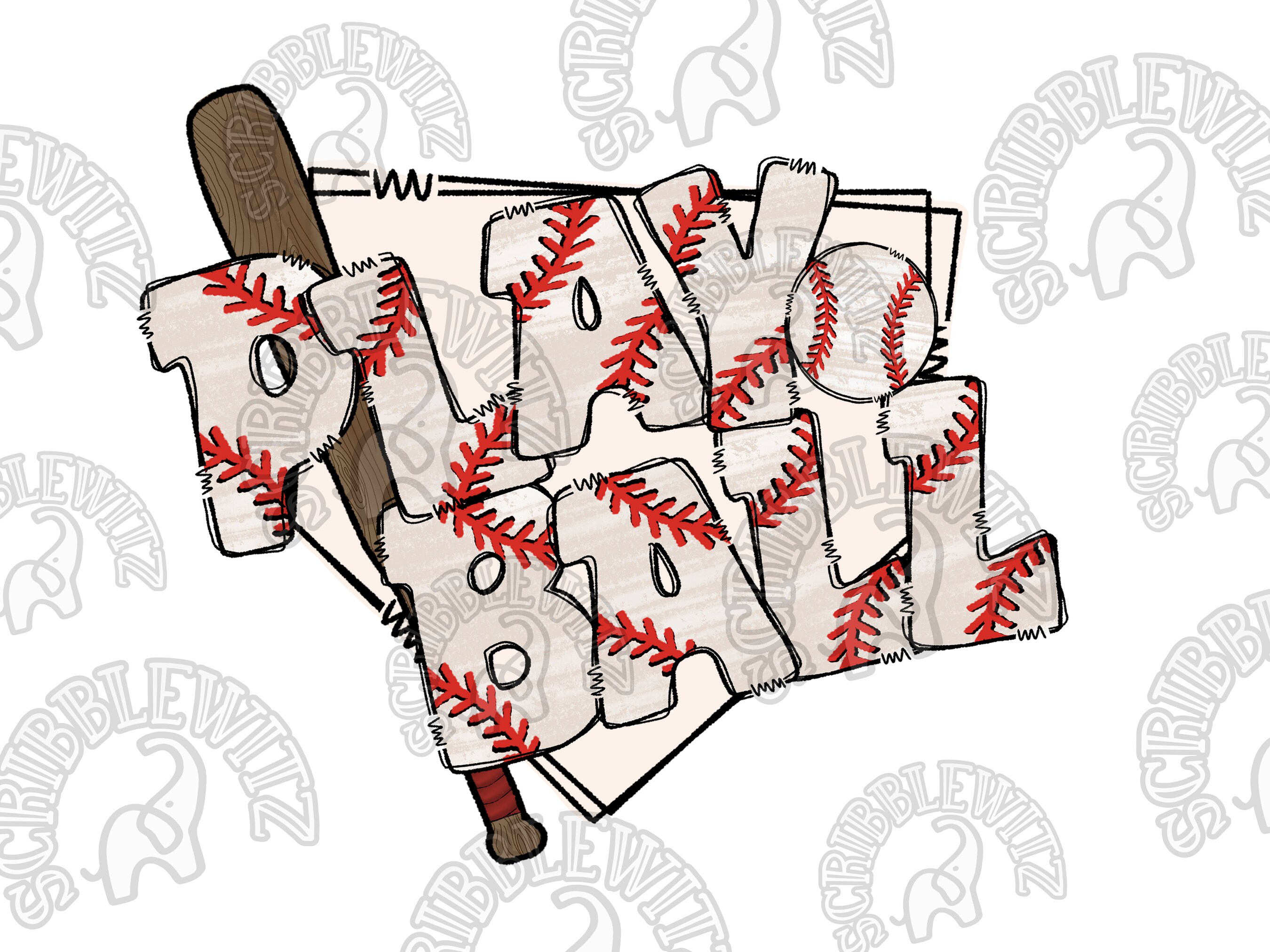 Baseball Sublimation PNG Home Plate Design Play Ball Clipart Hand Drawn ...
