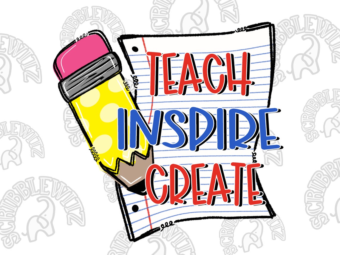 Teacher Sublimation PNG School Days Clipart Teacher Inspiration Design ...