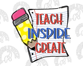 School Sublimation PNG Teacher Clipart Teachers Apple Design Hand Drawn ...