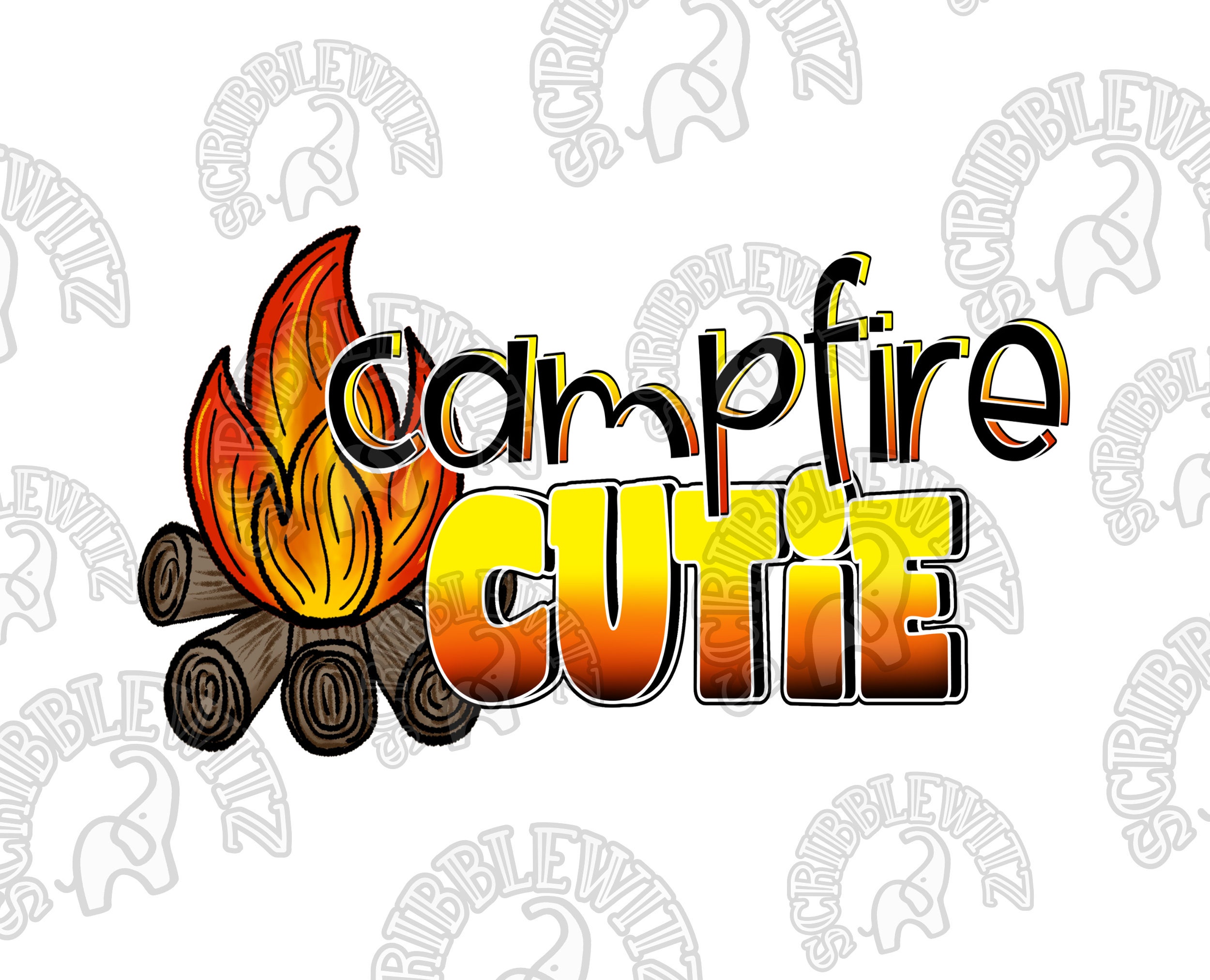Campfire Sublimation PNG Camp Design Summer Clipart Camping Clipart ...