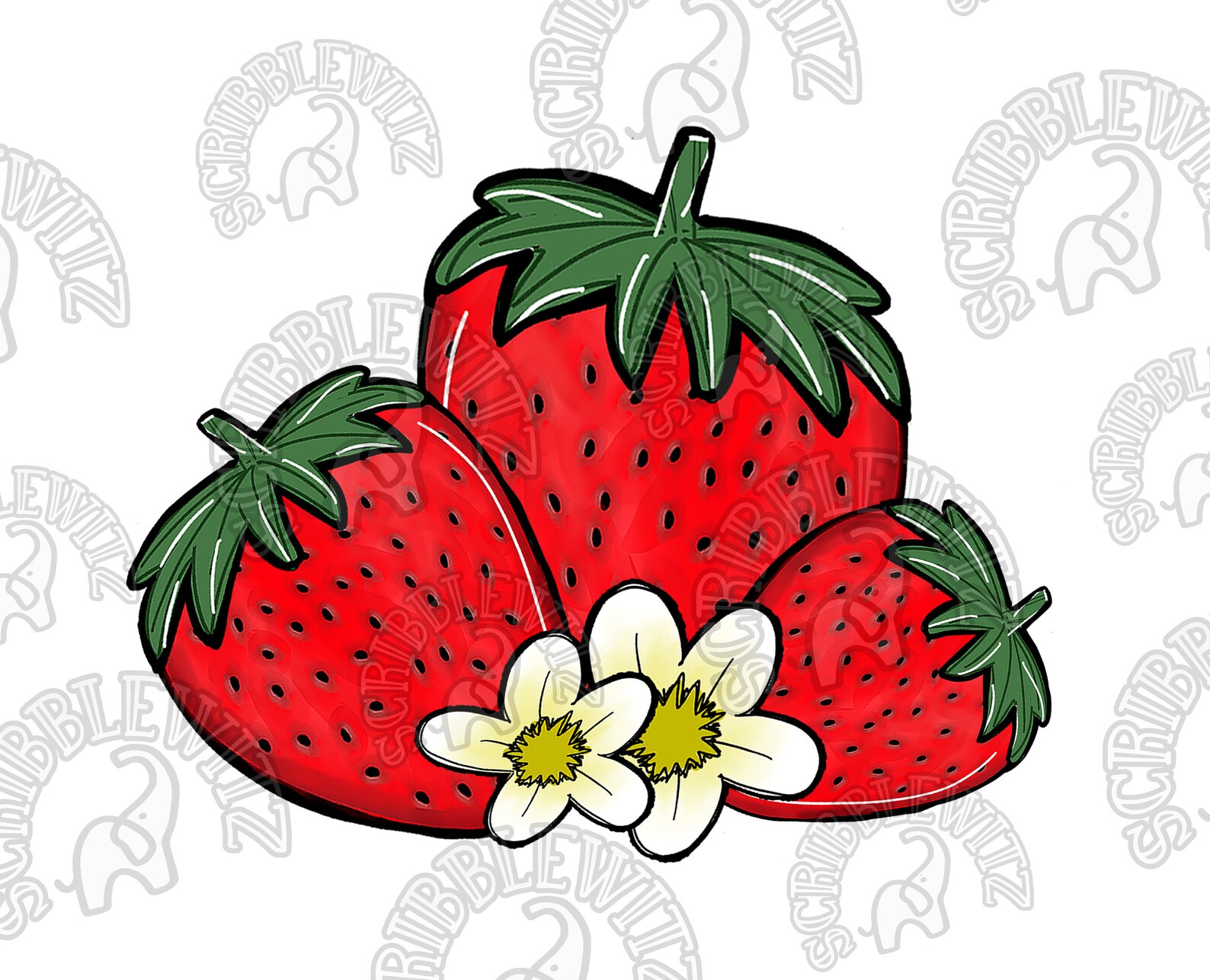 Strawberry Sublimation PNG Summer Clipart Strawberry Clipart Fruit ...