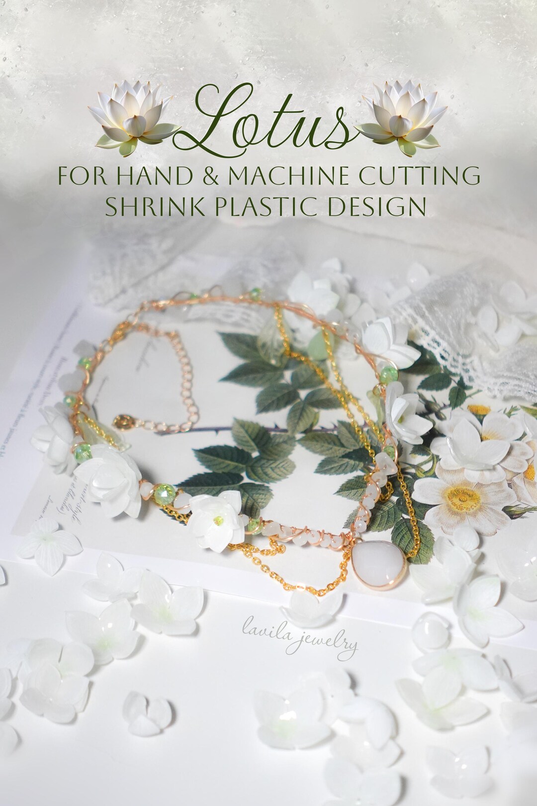 DIGITAL Lotus Template Set - for Hand & Machine Cutting (shrink Plastic ...