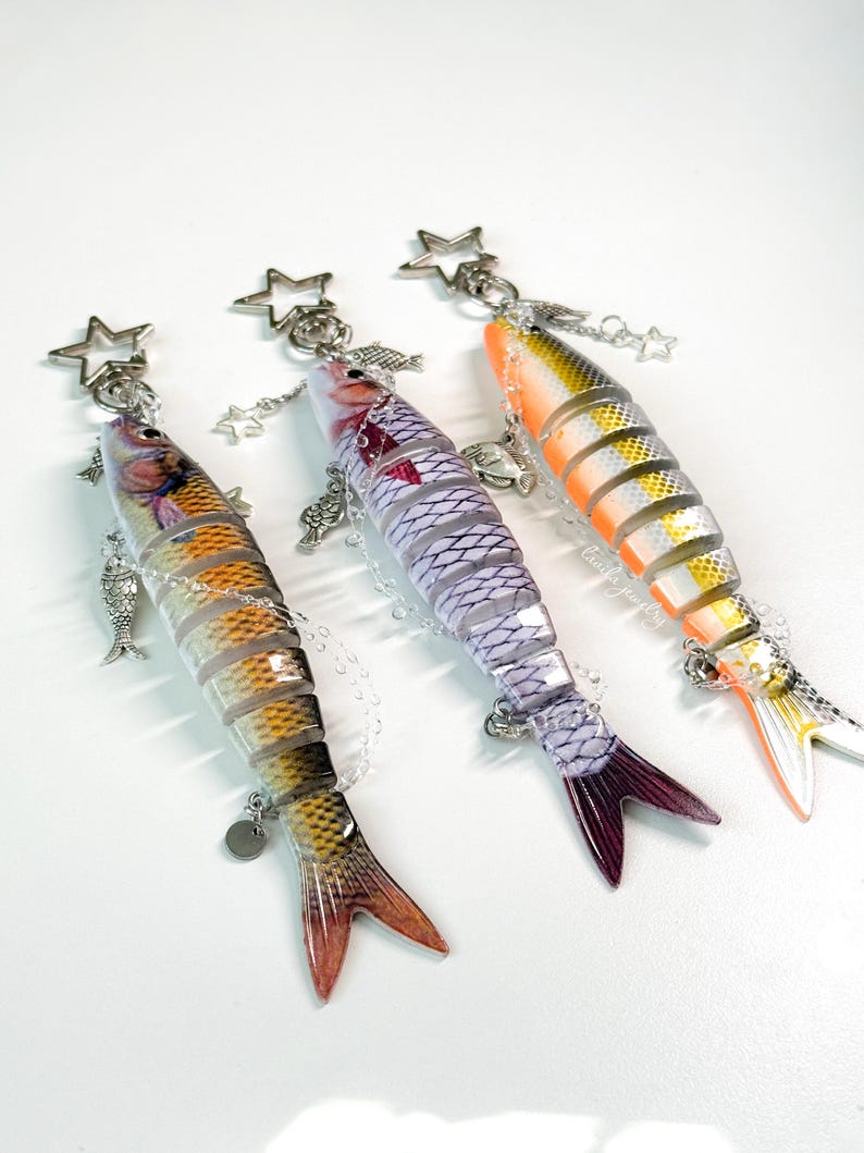 Fish Charms in a Water Whirl – Keychains Collection - Etsy