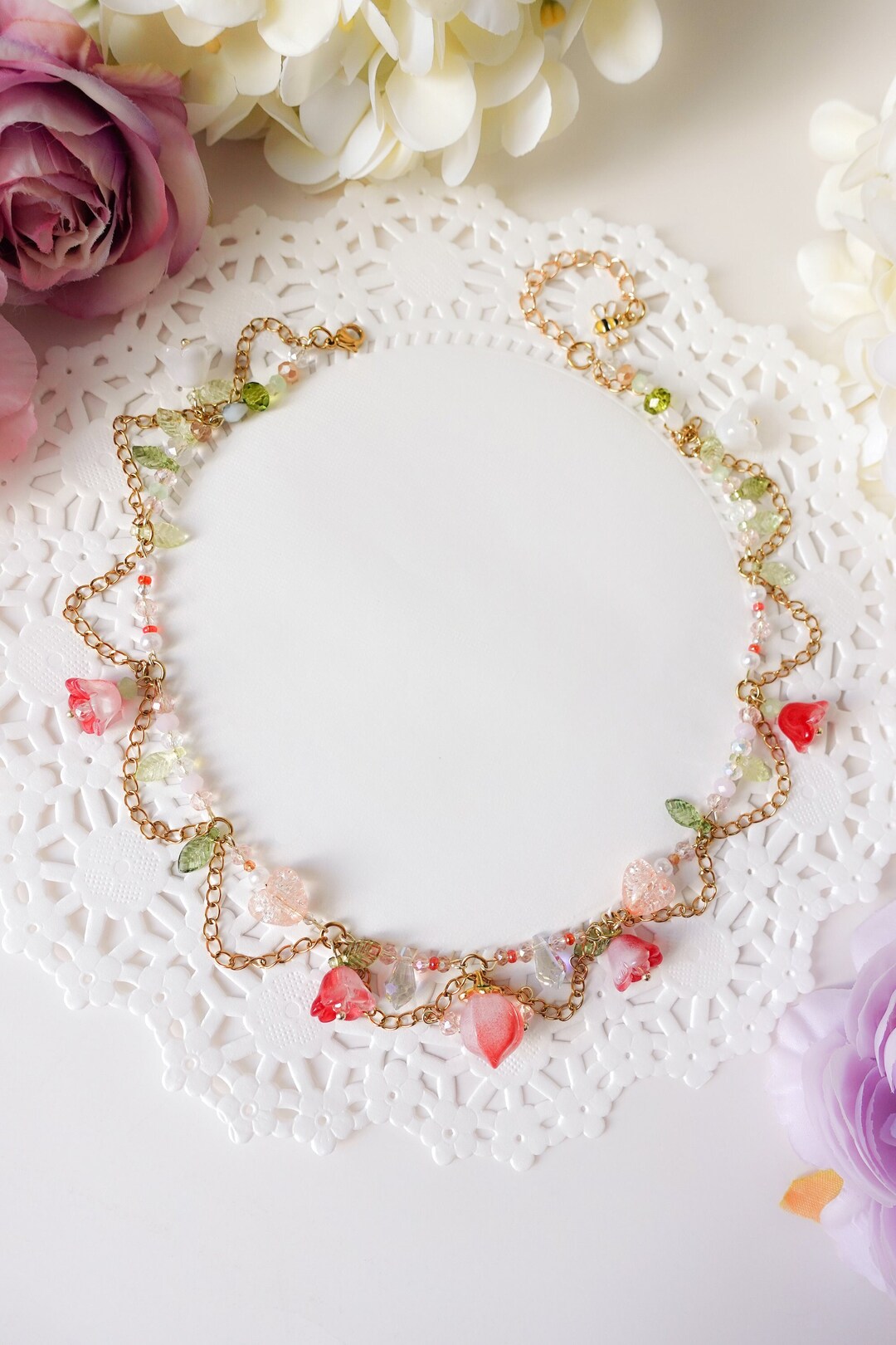 Necklace 'nectar Fairy', Cottagecore Necklace, Gift for Her - Etsy
