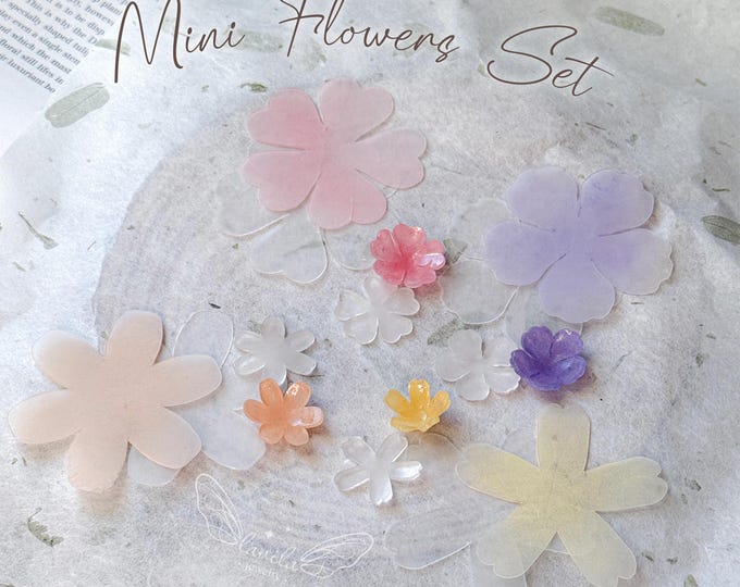 DIGITAL Mini Flowers Set | Templates | Shrink Plastic Art | Pattern ...