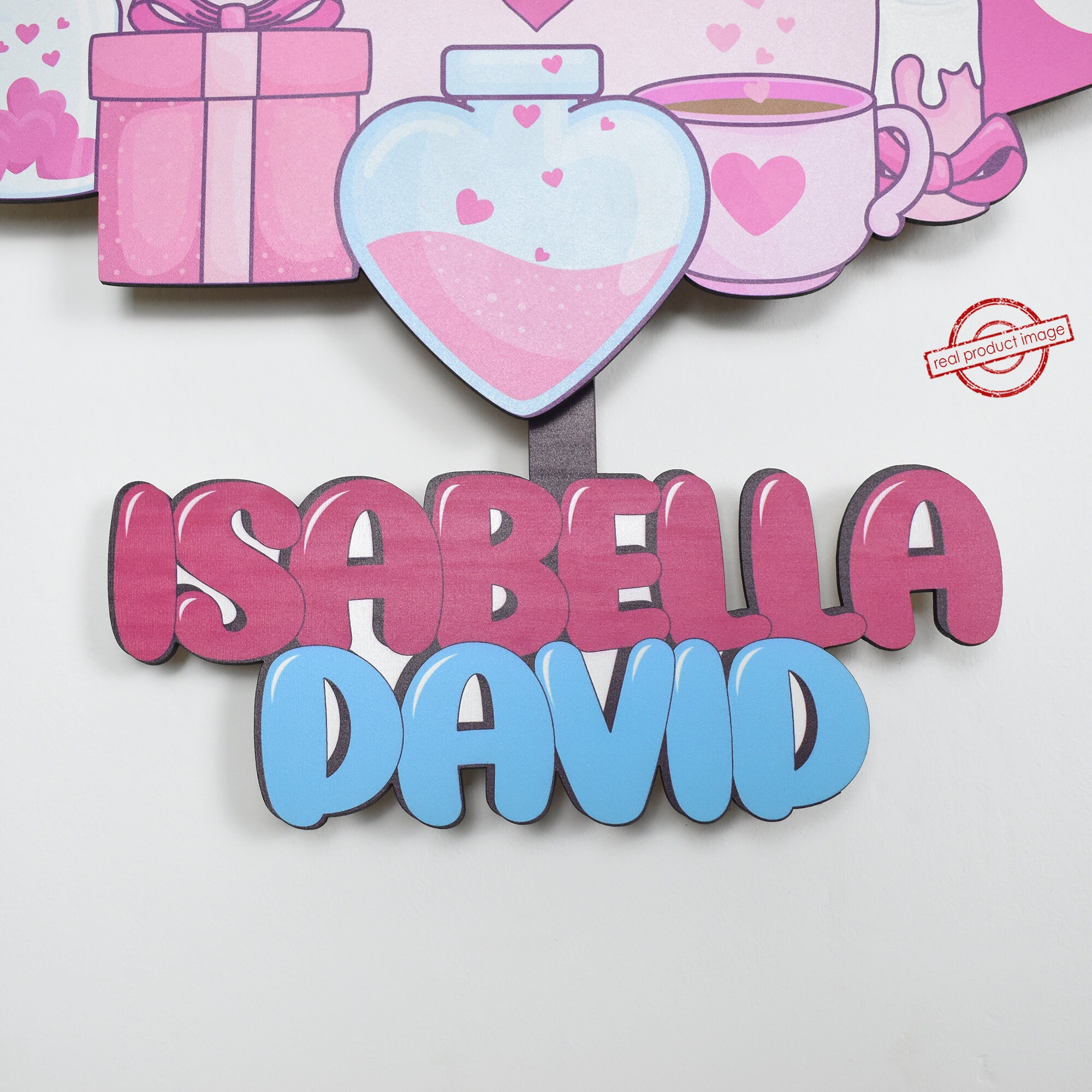 Personalized Clock, Love Wall Clock, Pendulum Dear Wall Clock, Love ...