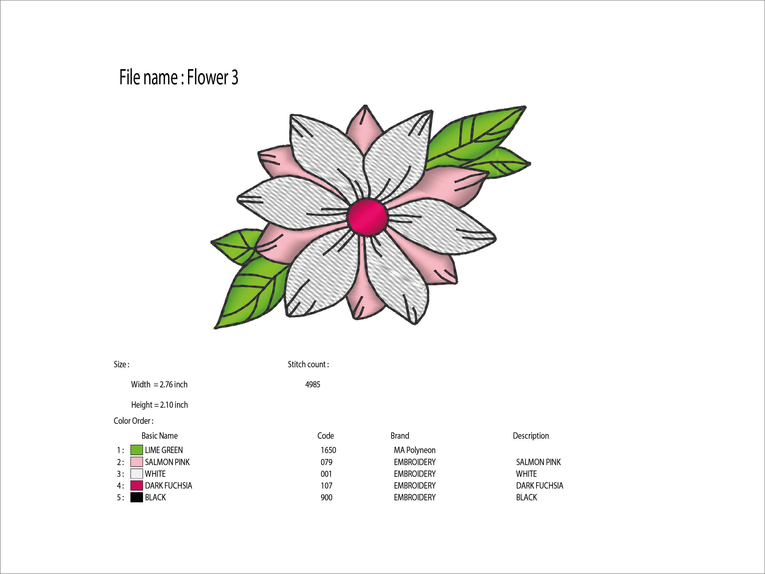 12 Flowers Machine Embroidery Designs Flowers Bundle Pattern - Etsy