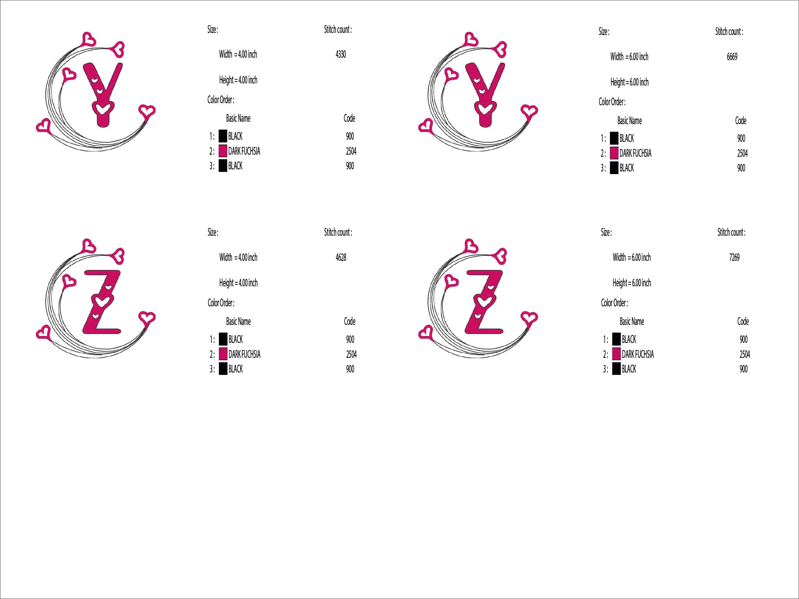 Set of Alphabet Embroidery Designs Letters Embroidery Design - Etsy