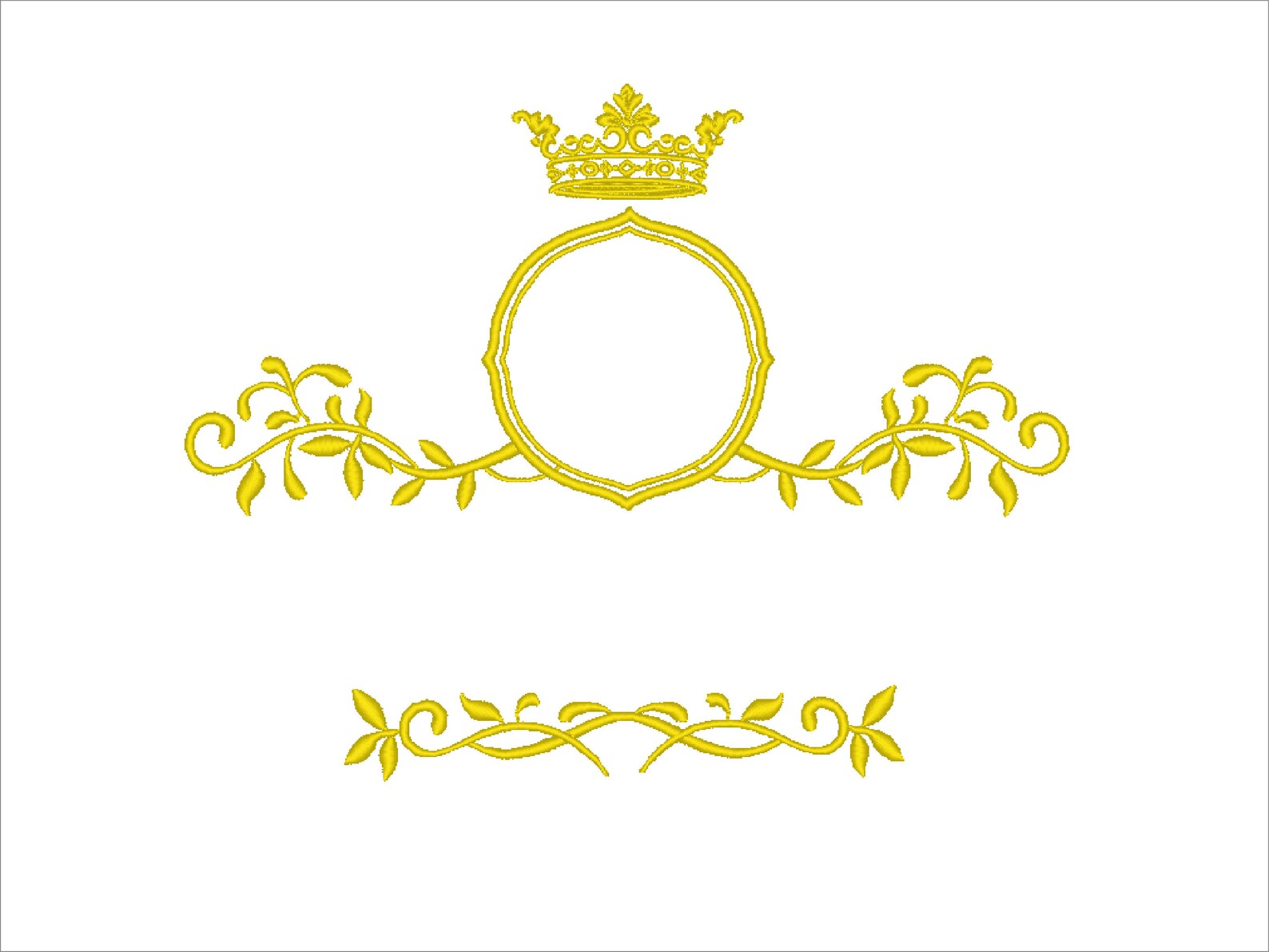Monogram Frame Embroidery Designs - Machine Embroidery Design - Wreath ...