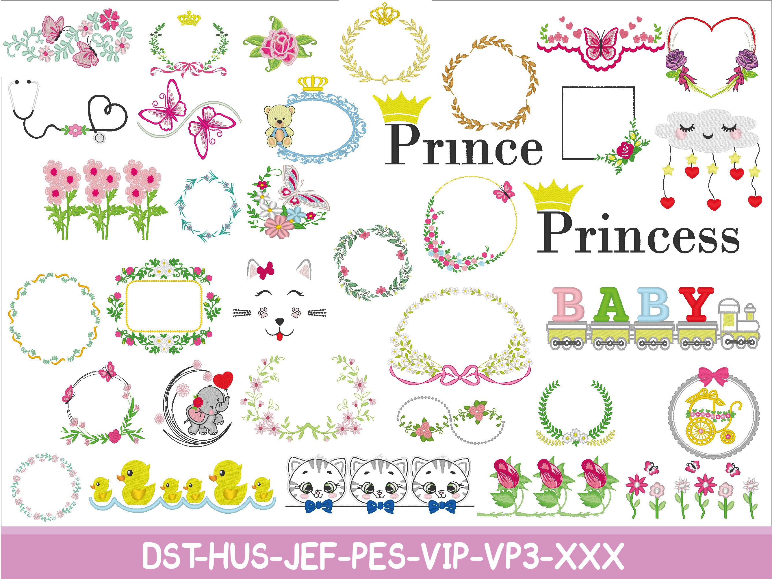 Embroidery Designs Bundle, Machine Embroidery Designs, Digital Product ...