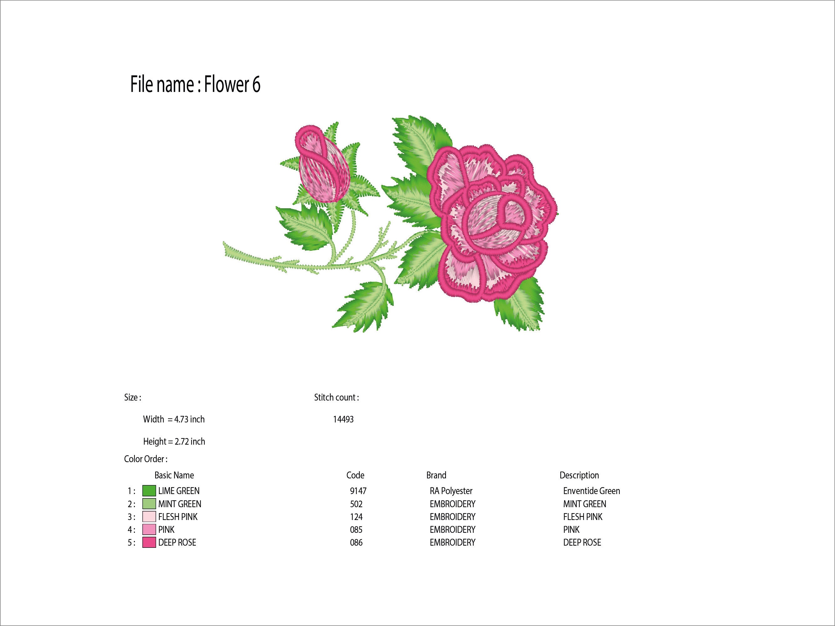 12 Flowers Machine Embroidery Designs Flowers Bundle Pattern - Etsy