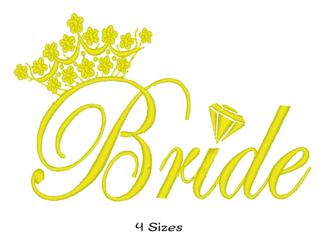 Bride Embroidery Design Wedding Embroidery Woman Machine Embroidery ...