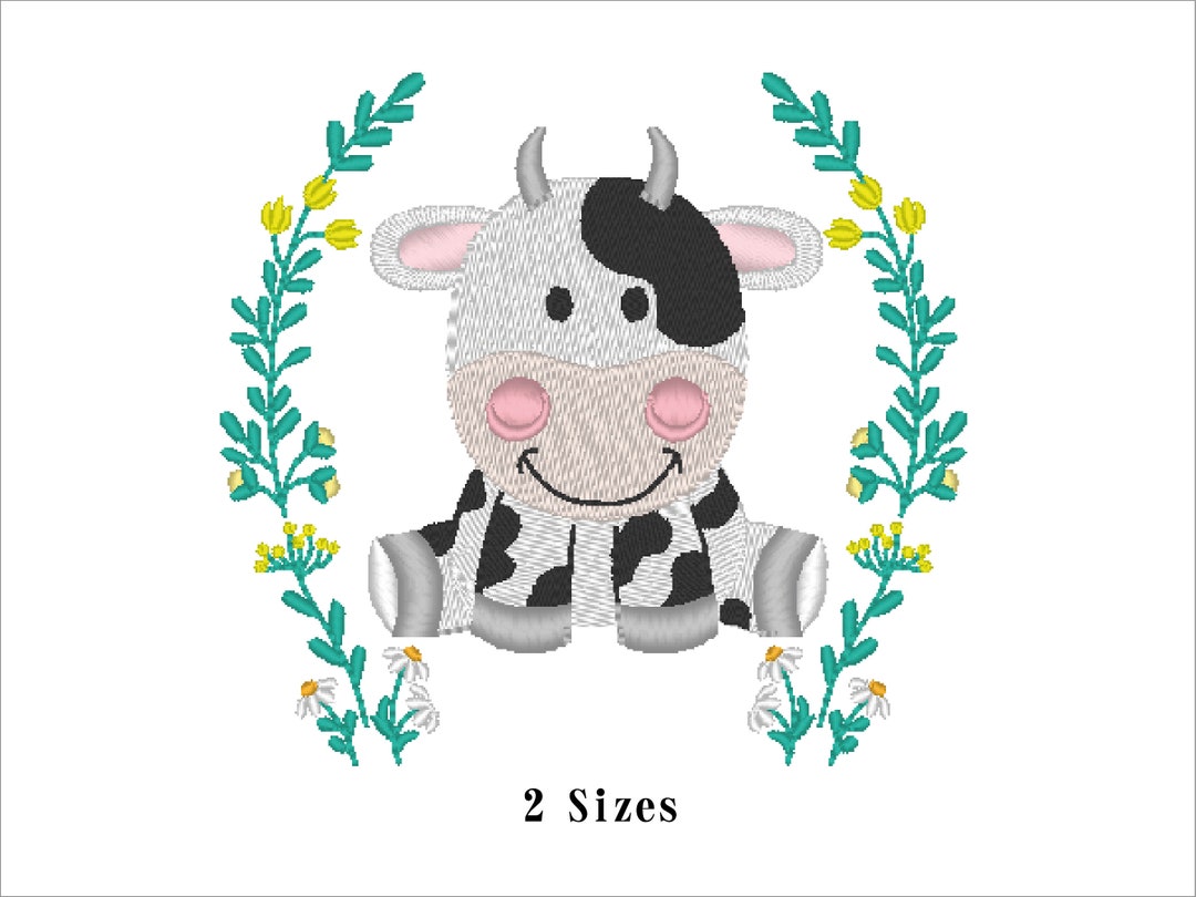 Cow Embroidery Designs Animal Embroidery Designs Machine Embroidery ...