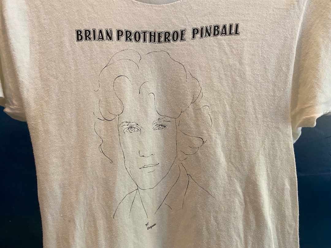 Brian Protheroe "pinball" Vintage 70s Shirt, Extremely Rare! - Etsy