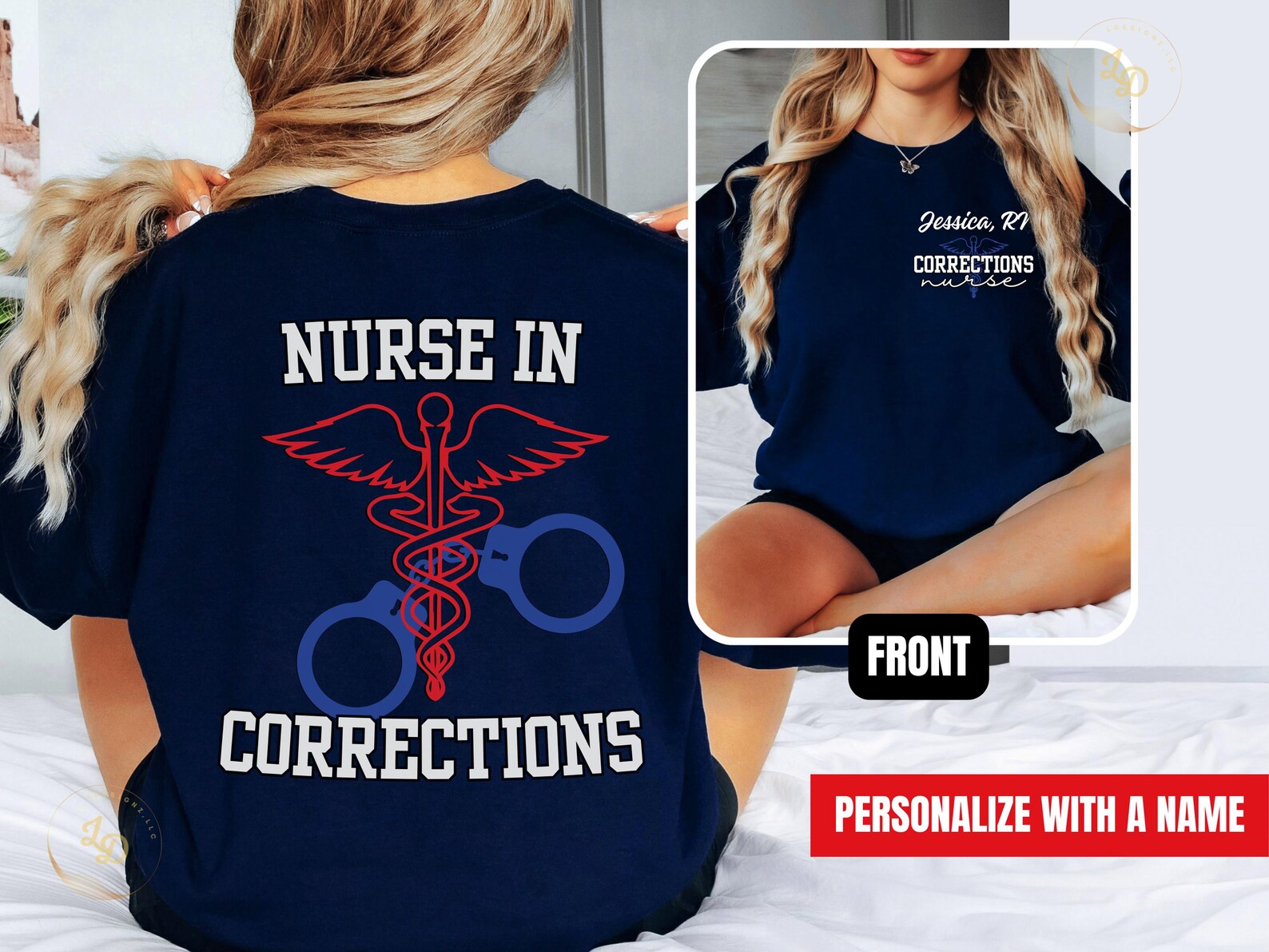 Corrections Nurse Sweatshirt, Custom Correctional Nurse Shirt ...