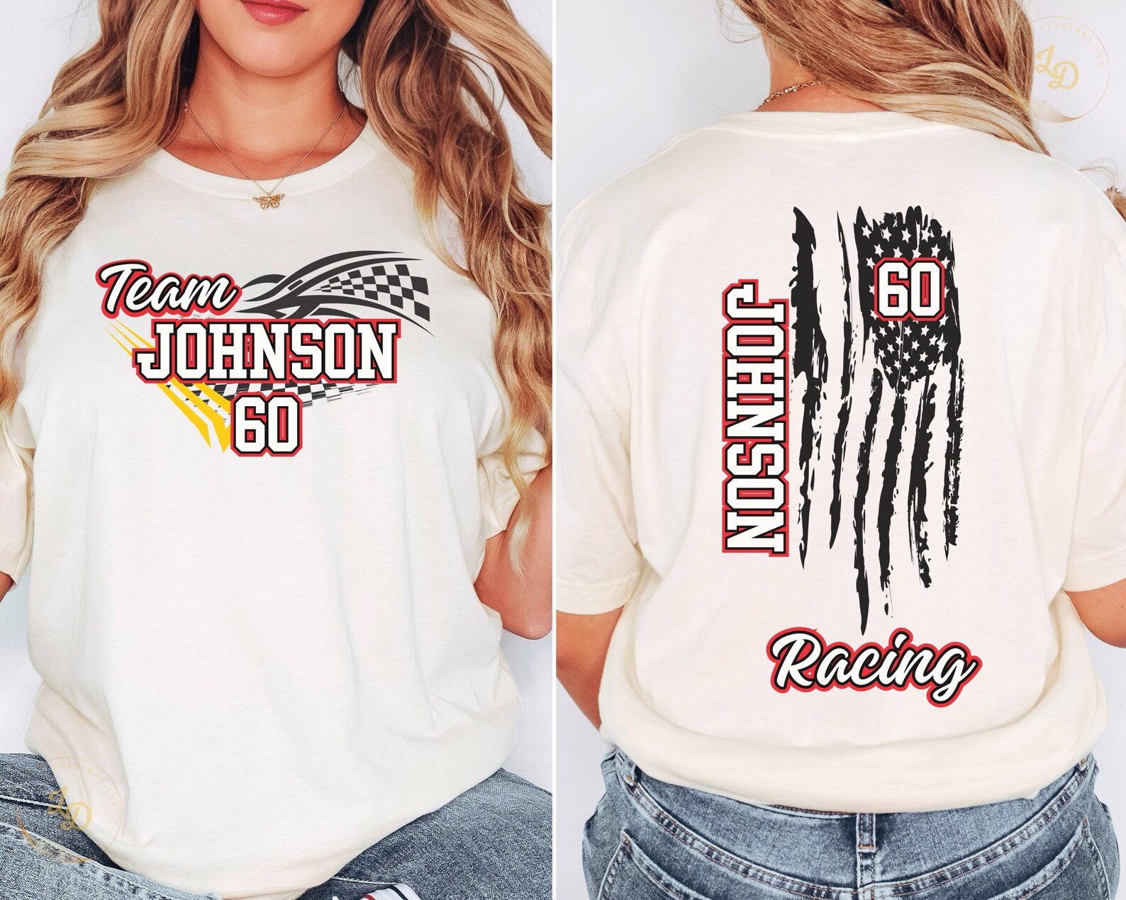 Custom Racing Shirt, Personalized Race Team Shirts, Pit Crew Shirt ...