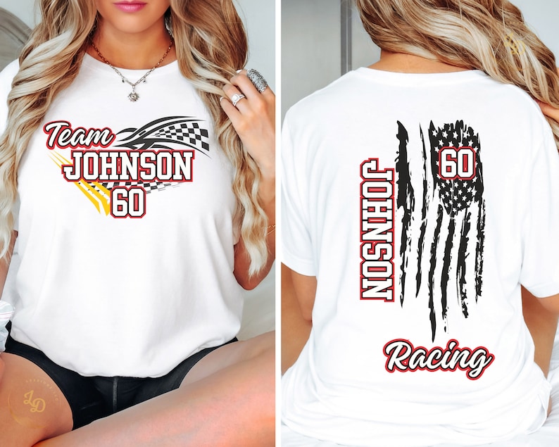 Custom Racing Shirt, Personalized Race Team Shirts, Pit Crew Shirt ...