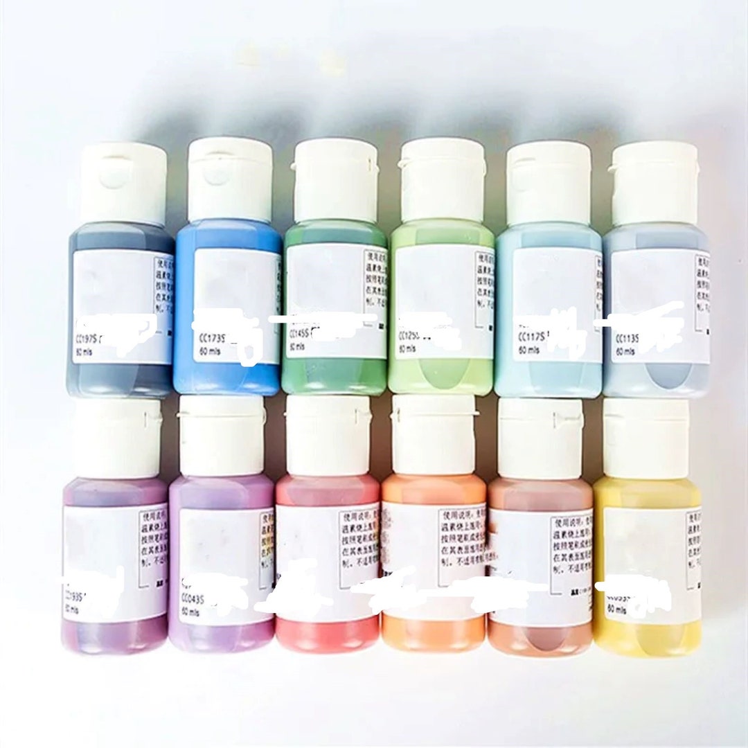 Pottery Underglaze, 12 Colors Concentrated, 60ML per Bottle, Lead-free ...