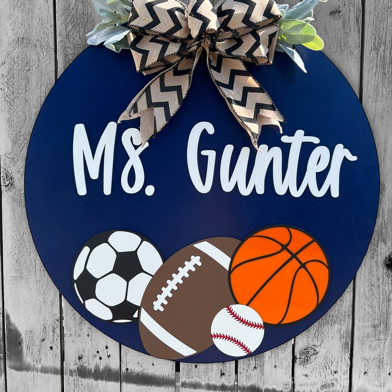 Male Teachers Door Hanger - Etsy
