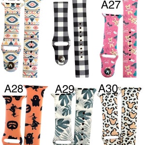 Candy Canes Watch Band|snowman Watch Band|christmas Smart Watch Band ...