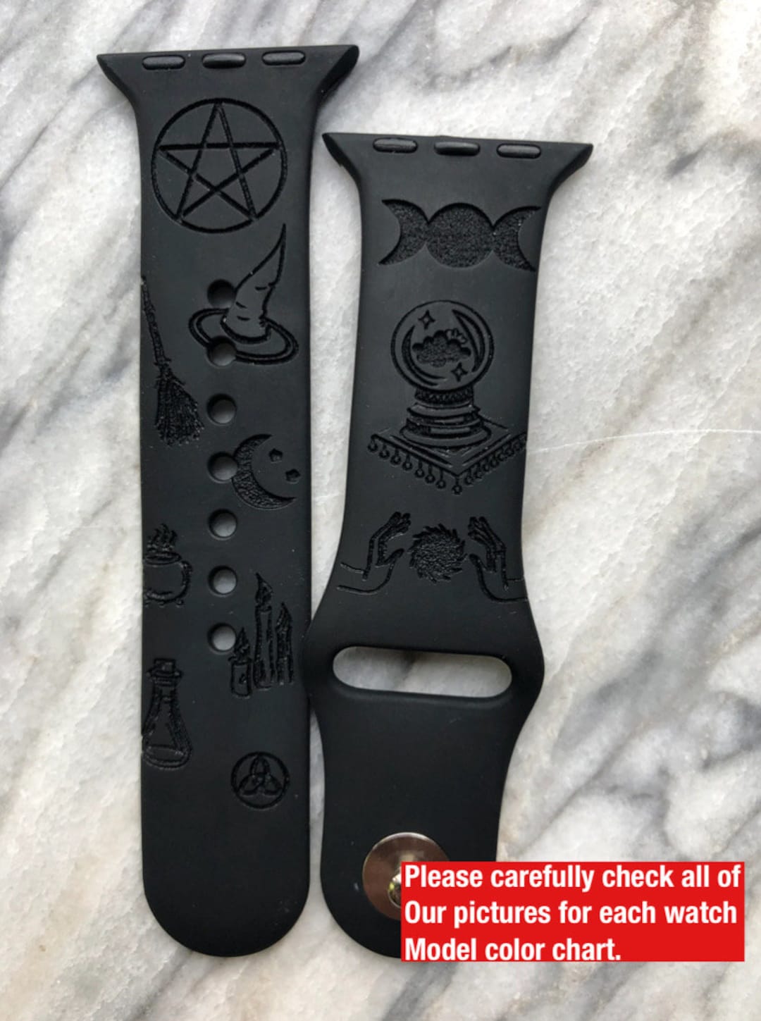 Witch Watch Band| Celestial Watch Band| Black Magic, Witchcraft ...