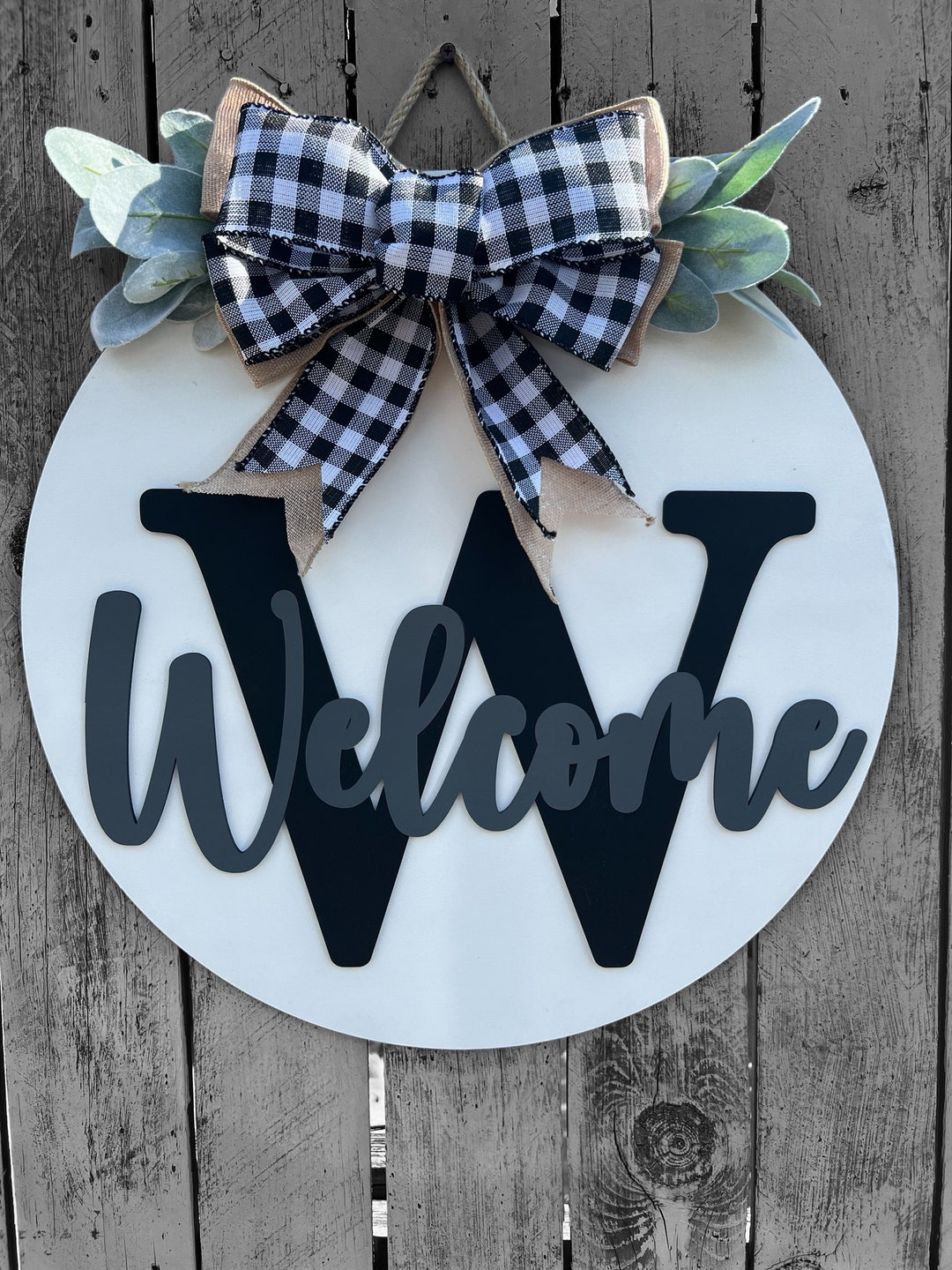 Welcome Front Door Sign|welcome Door Sign|welcome Sign|last Name Sign ...