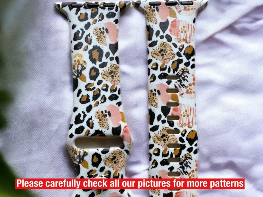 Leopard Watch Band|cheetah Watch Band|pink and Gold Watch Band|pink ...
