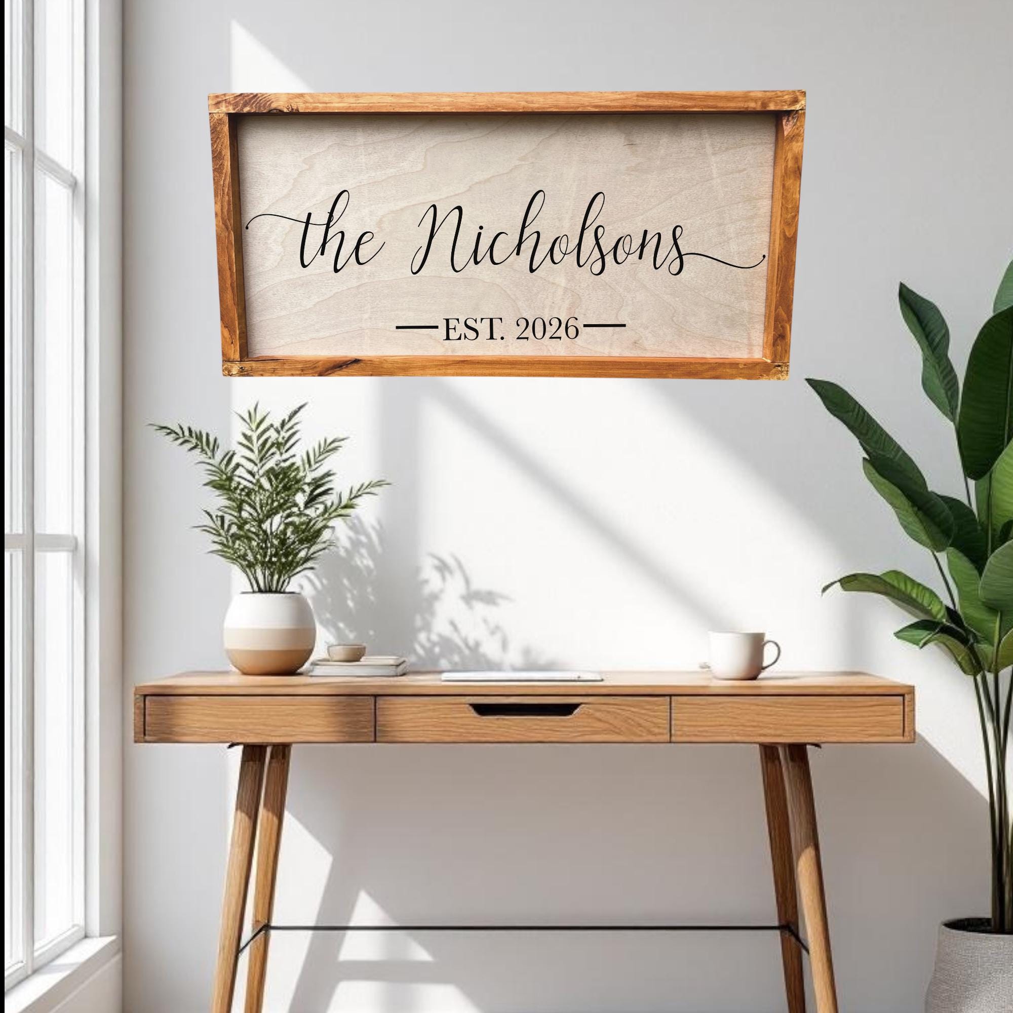 Personalized Family Sign, Wedding Gift, Sign for Newlyweds, Sign for ...