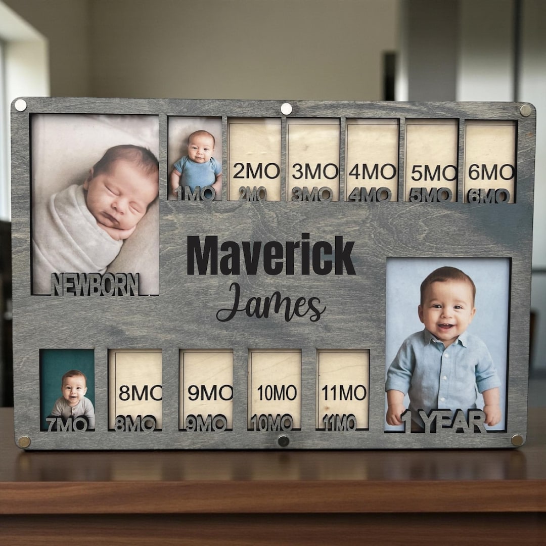 1 Year Old Frame|gift for One Year Old|one Year Frame|baby Picture ...