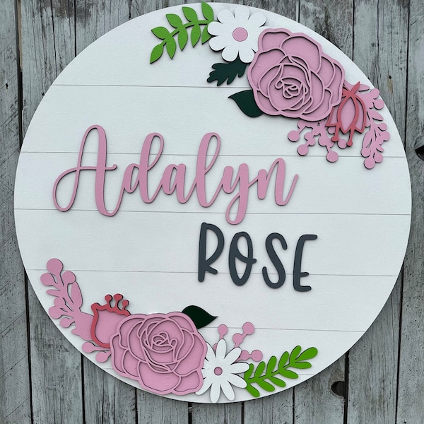 Girl Nursery Floral - Etsy