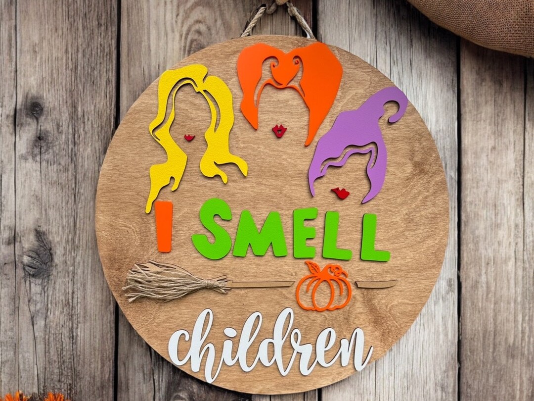 Halloween Front Door Sign|spooky Season Front Door Sign|witch Front ...