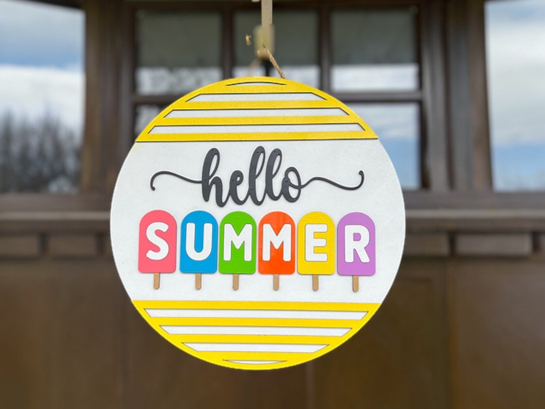 Summer Front Door Sign|summer Door Decor|summer Door Wreath|summer ...