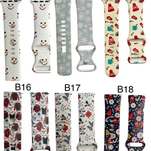 Candy Canes Watch Band|snowman Watch Band|christmas Smart Watch Band ...
