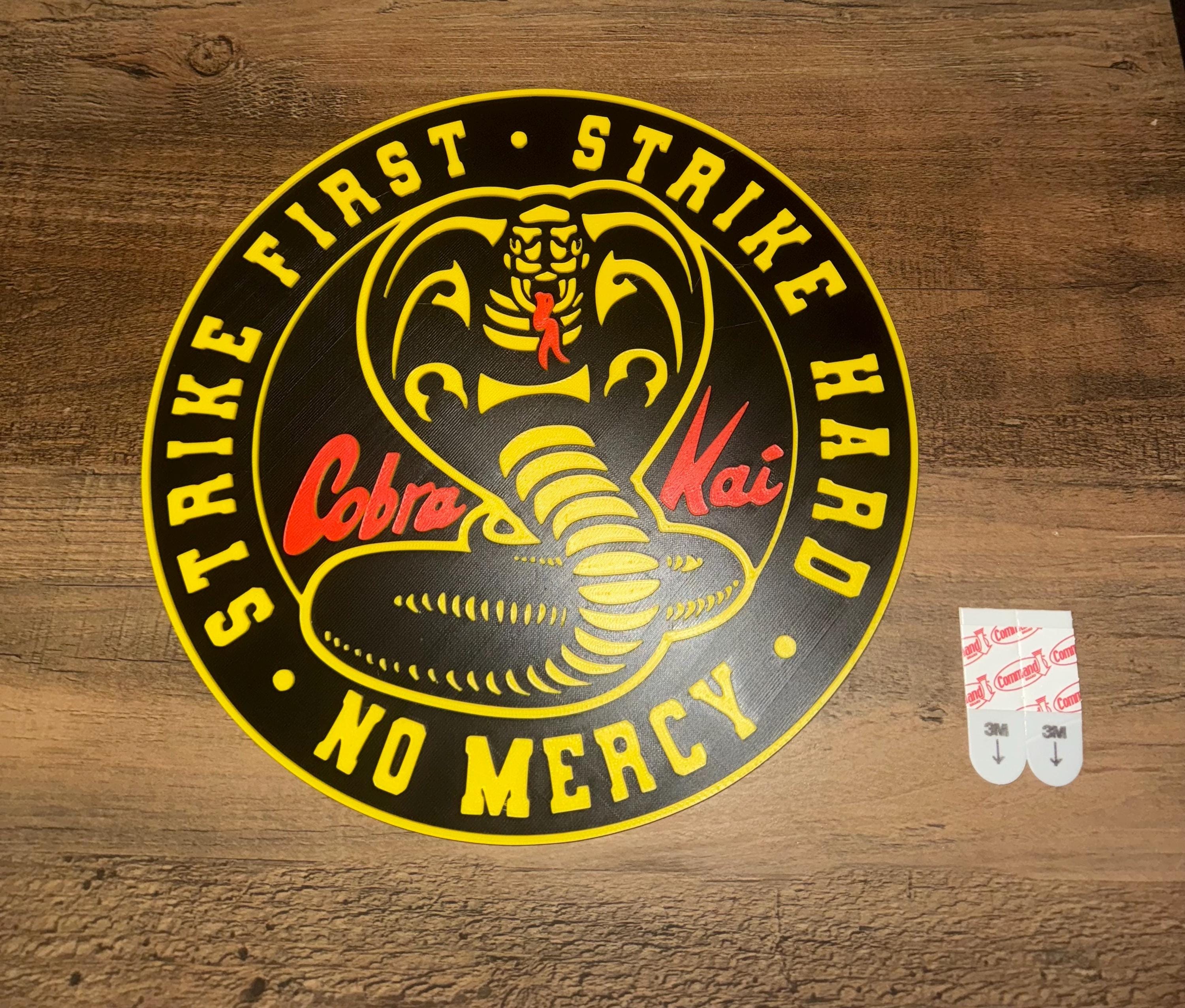 Cobra Kai 3D Logo Sign Wall Display Shelf Art Karate Kid W/ Adhesive ...
